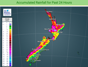 Past 24 hours rainfall + Send us your totals | WeatherWatch - New ...
