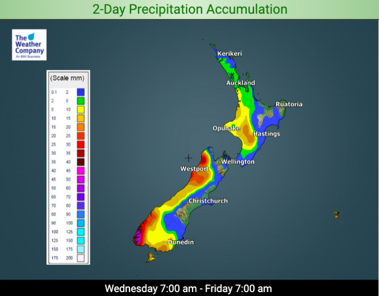 Weather in Pictures: Rough conditions in parts of NZ, here are 10 Maps ...