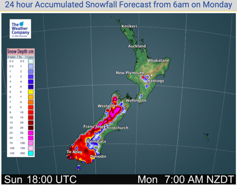 3 Day Snowfall Maps with heavy snow in the south & some flurries to sea ...