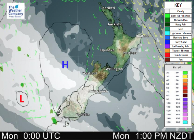 Monday’s national forecast (+2 maps) | WeatherWatch - New Zealand's ...