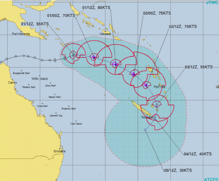 It’s rare, but earlier Monday there were 3 named tropical cyclones ...
