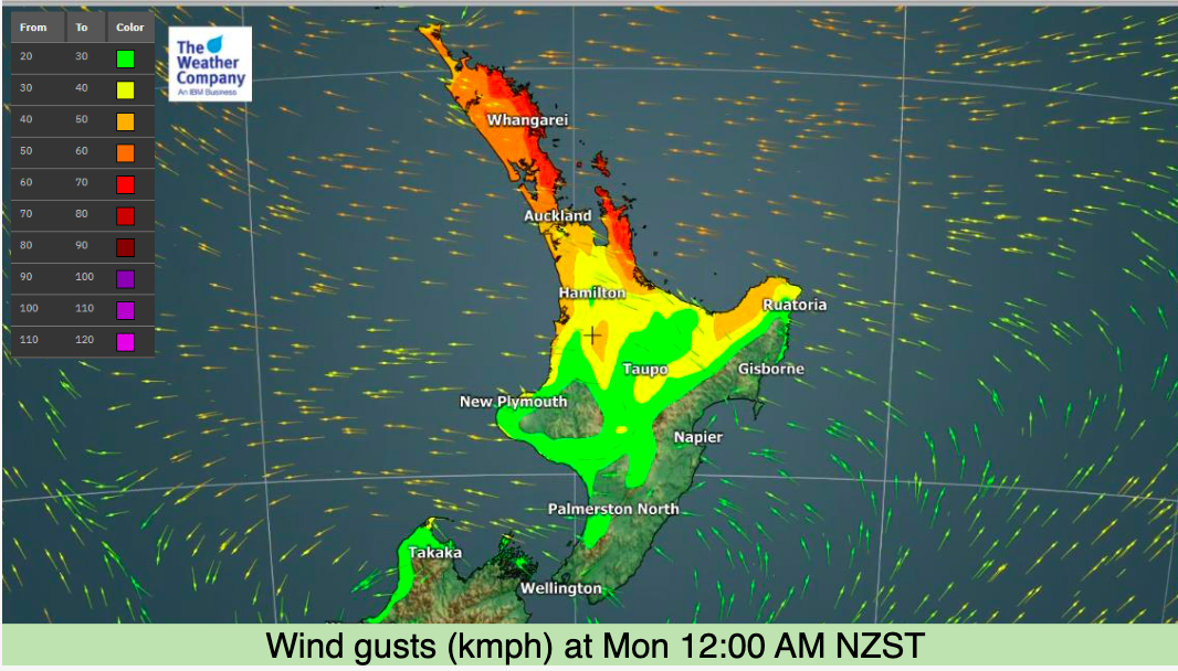 Cold blast through Saturday, then low north of NZ takes the attention ...