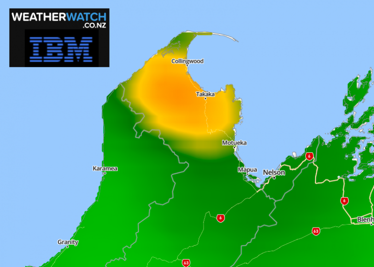 Risk of flooding, slips returns again to Nelson/Tasman region (+3 Maps ...