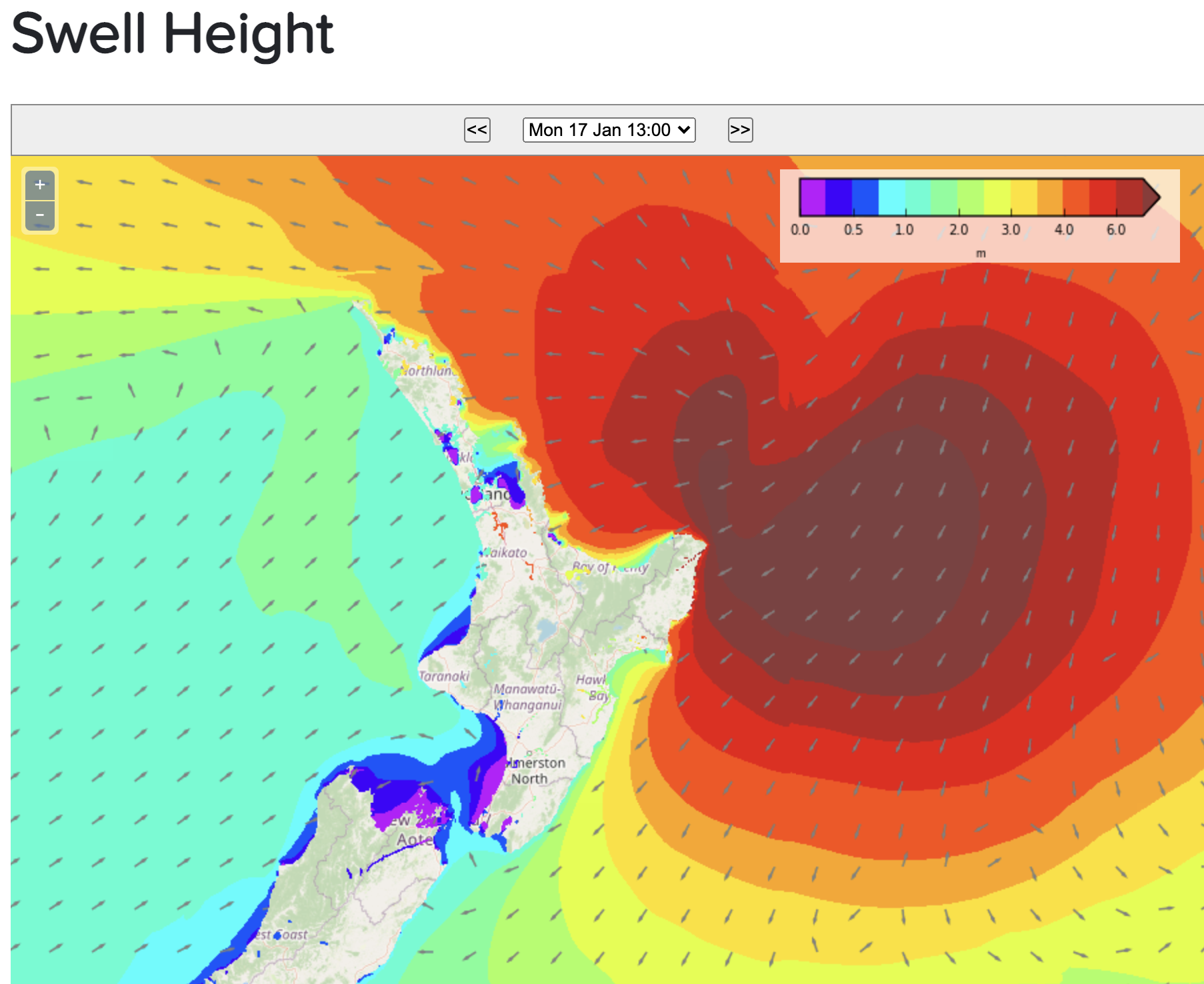 Cody is sliding east – reducing the land risks for NZ but remains a ...