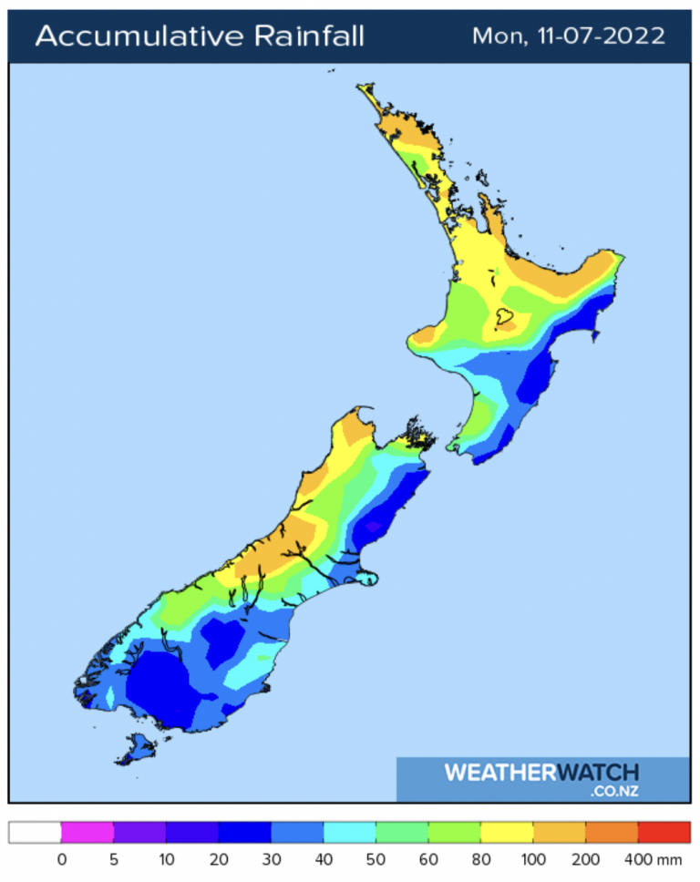 Busy! Several low pressure zones about to affect NZ (+8 Maps ...