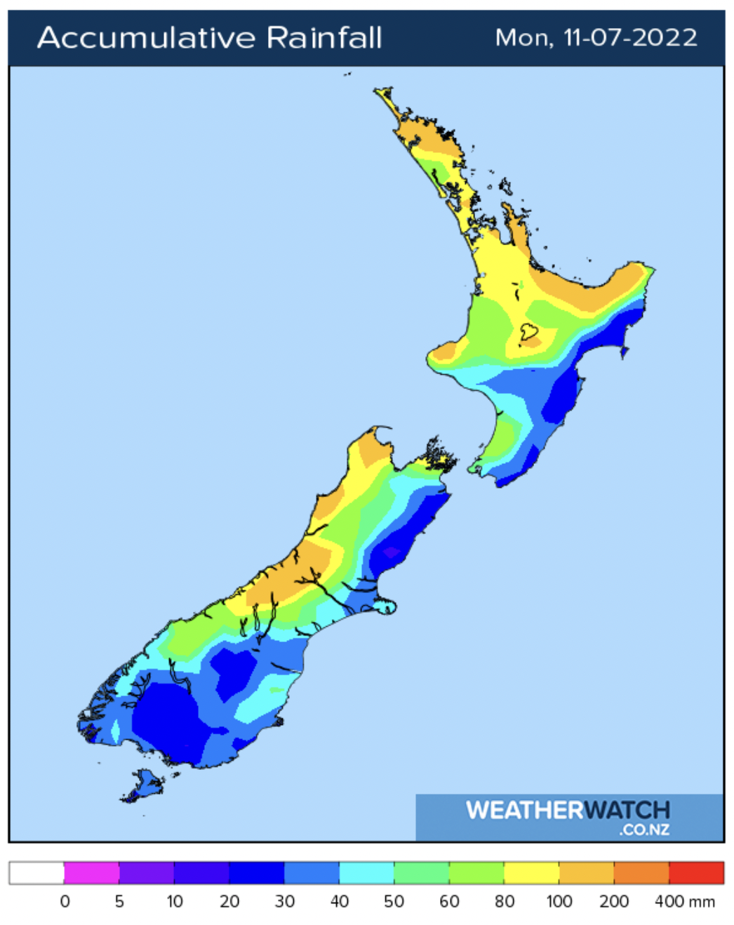Busy! Several low pressure zones about to affect NZ (+8 Maps ...