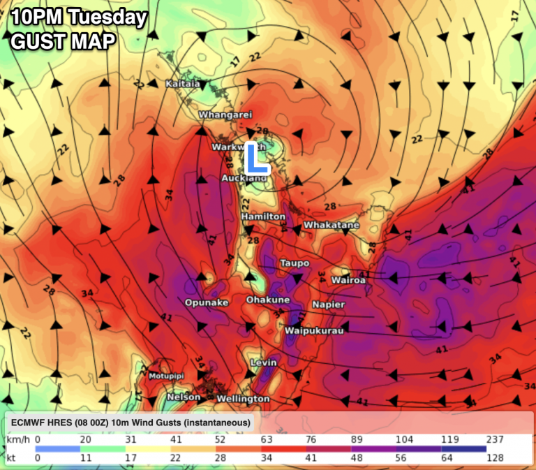 North Island in for direct hit from ex-cyclone Hale Tue/Wed (+15 Maps ...
