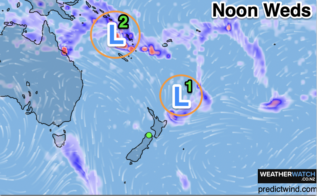 Tropical trouble: NZ may just get swiped by a low this week, cyclones ...