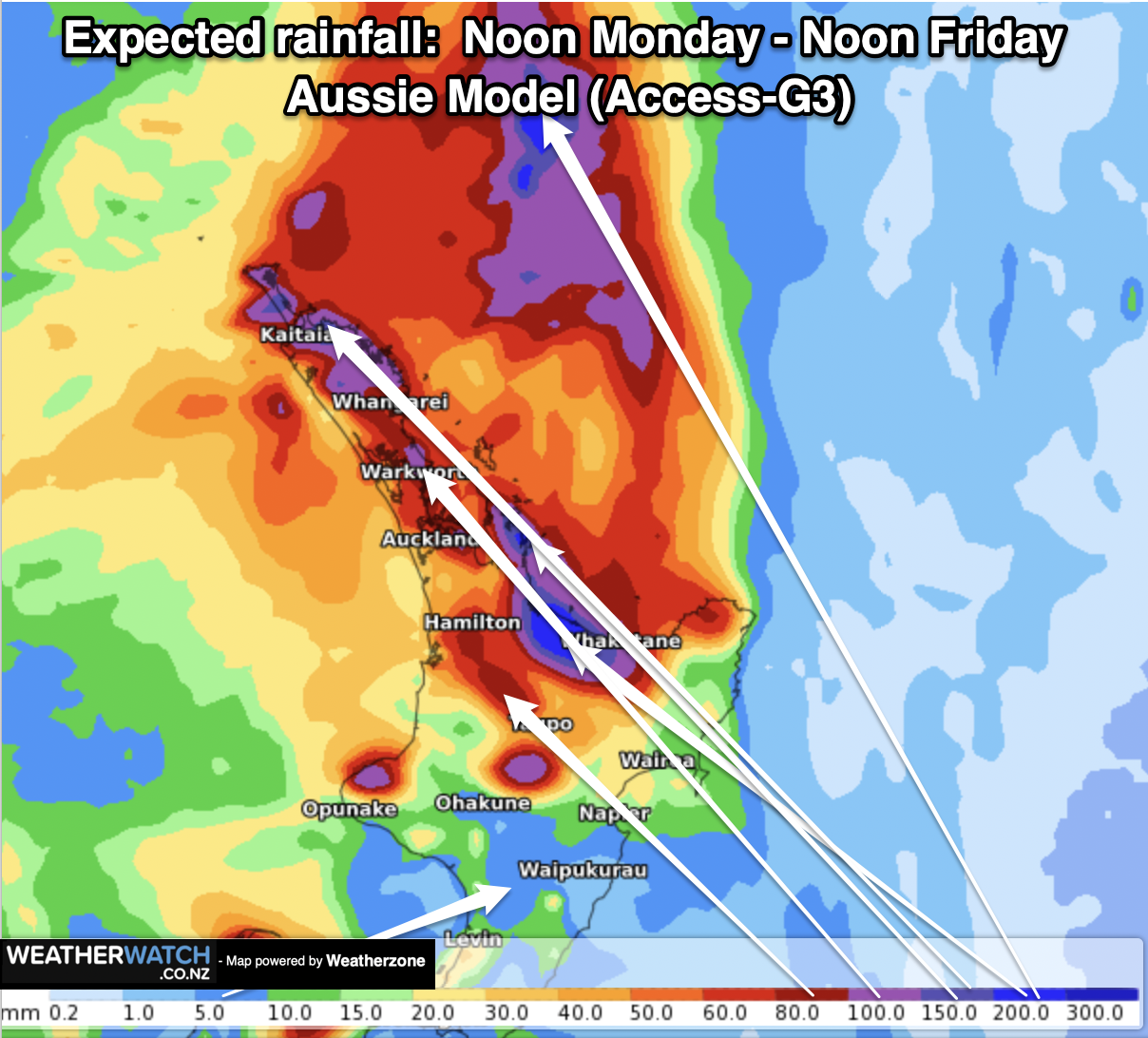 Atmospheric river clawing its way back (+4 UPDATED Rainfall Maps ...