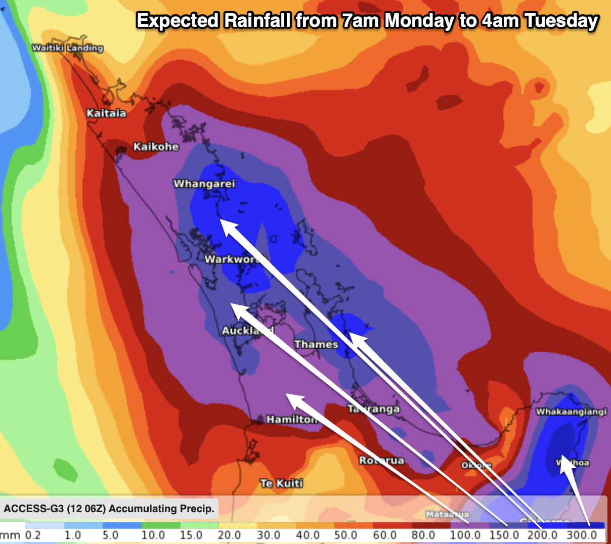 Cyclone Gabrielle strengthening as it slowly passes Great Barrier ...