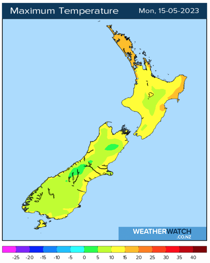 Monday’s national forecast – Instability in the north | WeatherWatch ...